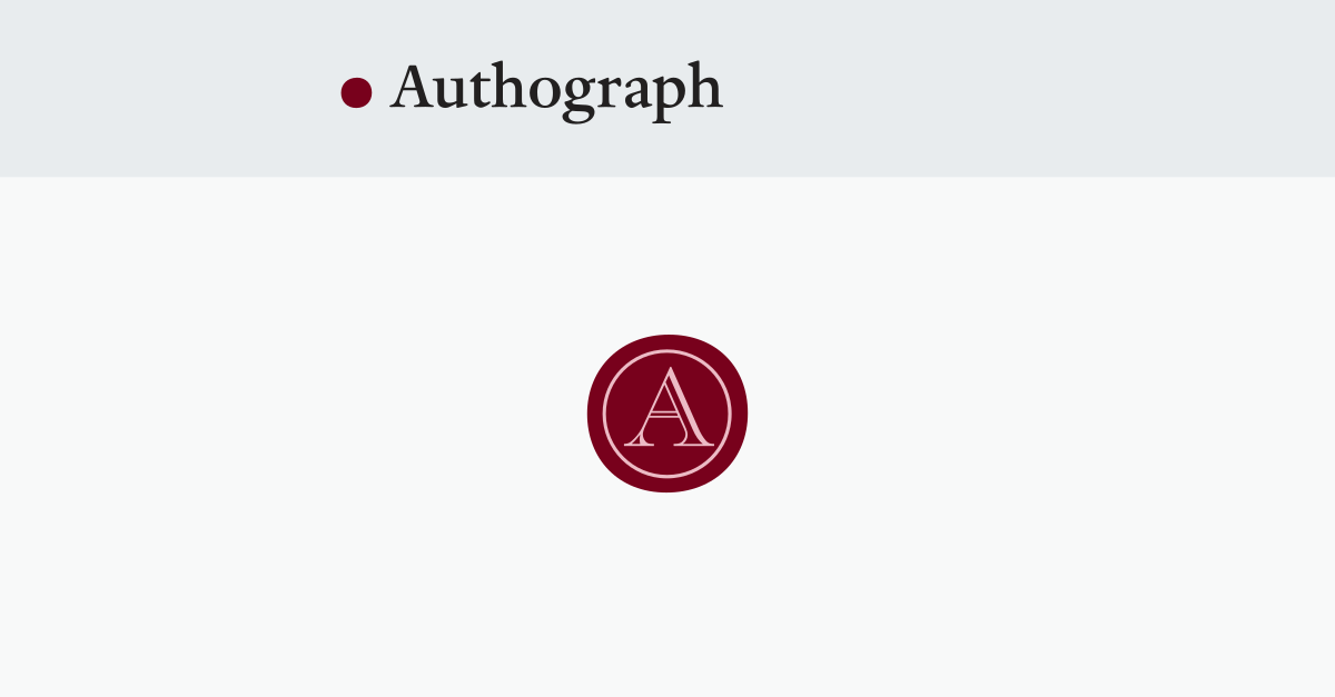 Authograph - Authorship Label and Certification